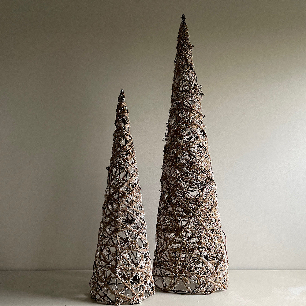 Le petit sapin en corde et rotin RUDOLF – Boutique Maillé Style