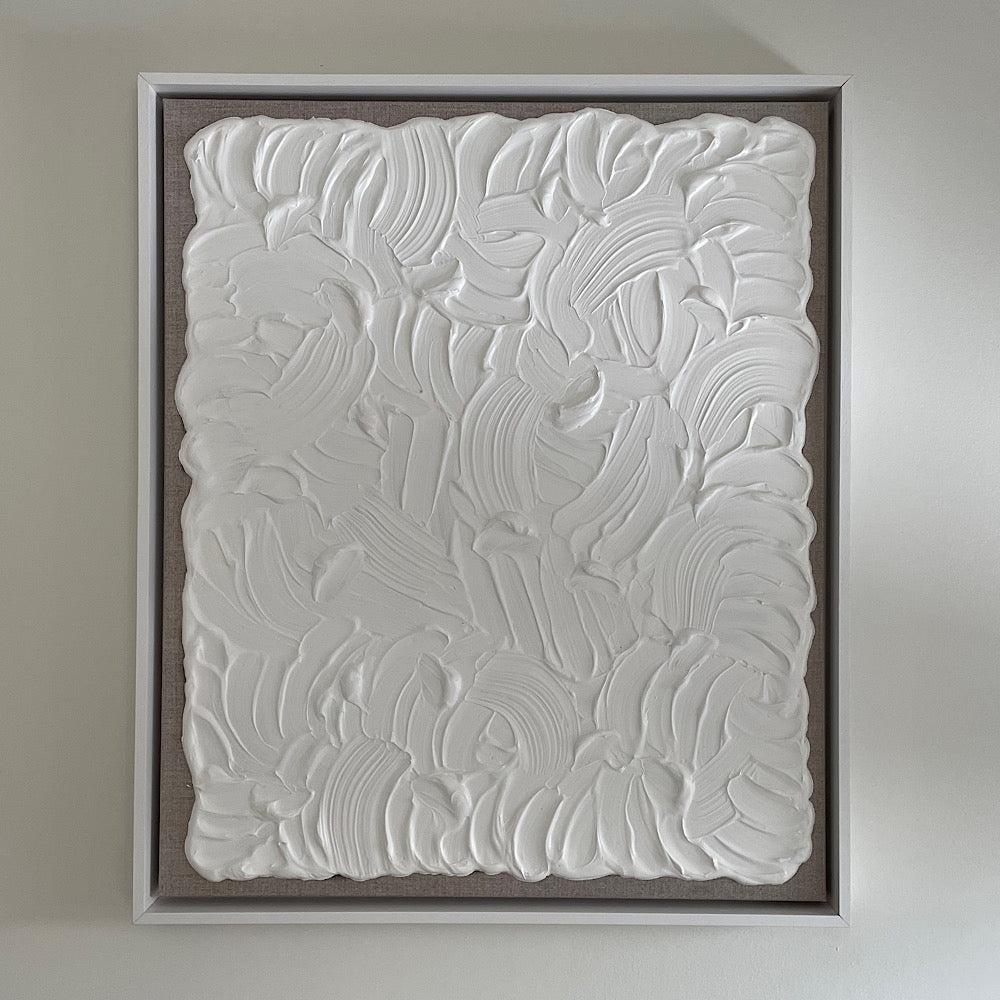 Le tableau d'art texturé WHITE – Boutique Maillé Style